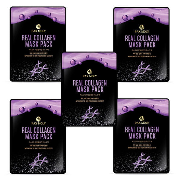 Pax Moly Real Collagen Mask Pack - 5 Sheet Set - Online Shopping in ...