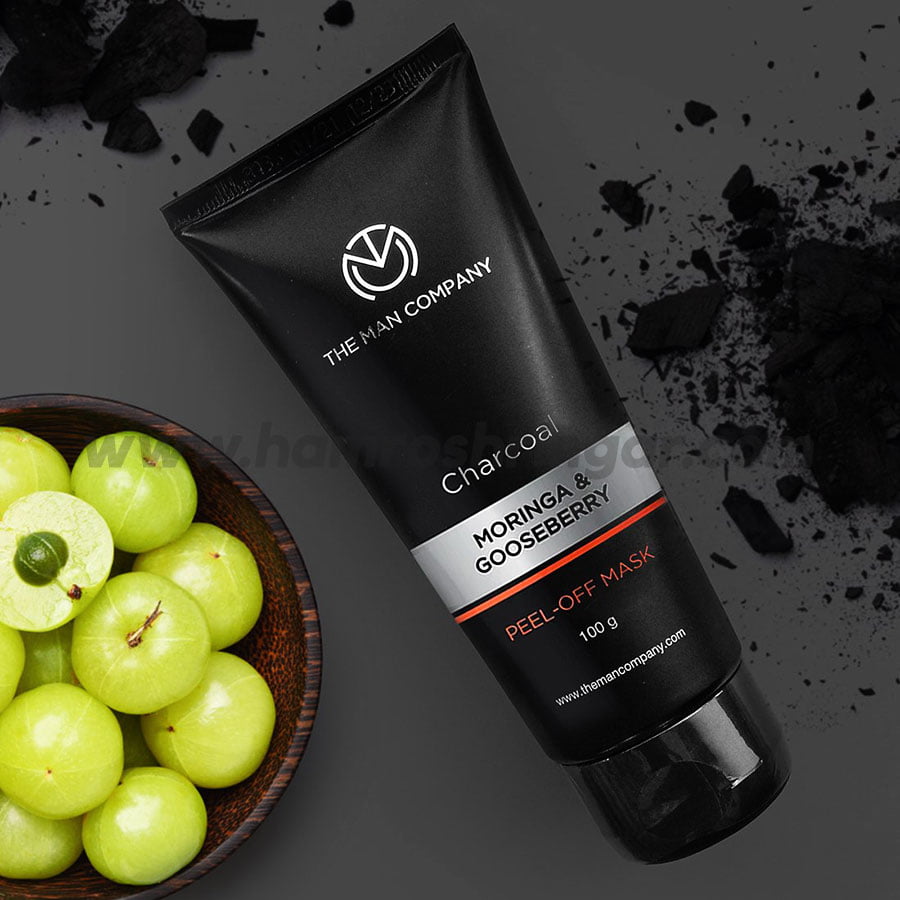 The Man Company Charcoal Peel Off Mask Moringa And Gooseberry 100 G