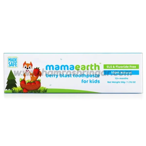 Mamaearth | 100% Natural Berry Blast Toothpaste for Kids - 50 g ...