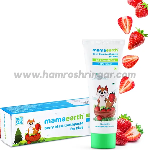 Mamaearth | 100% Natural Berry Blast Toothpaste for Kids - 50 g ...
