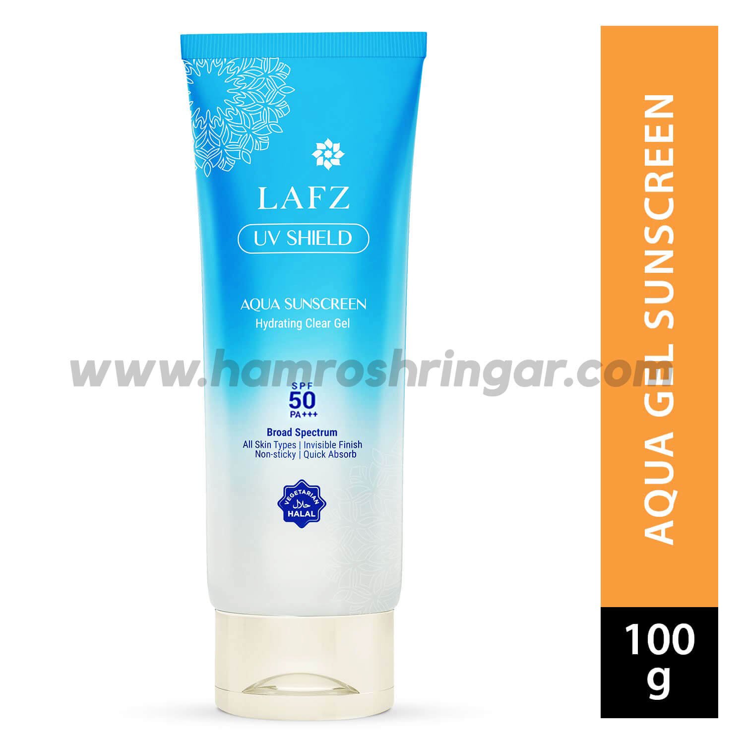Lafz UV Shield Sunscreen Aqua Gel - 100 g - Online Shopping in Nepal ...
