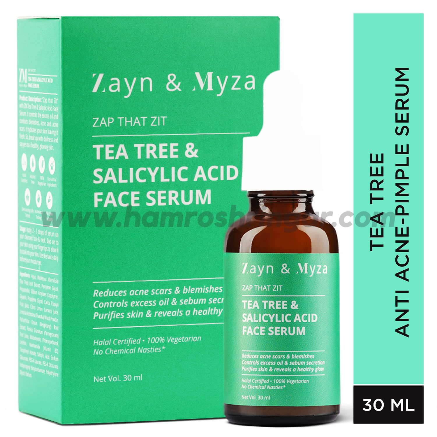 Zayn & Myza Tea Tree & Salicylic Acid Face Serum - 30 ml - Online Shopping in Nepal | Shringar ...