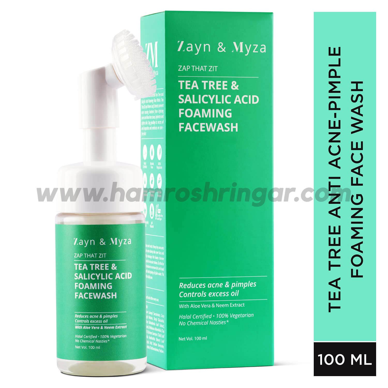 Zayn & Myza Tea Tree & Salicylic Acid Foaming Face Wash for Women - 100 ml - Online Shopping in ...