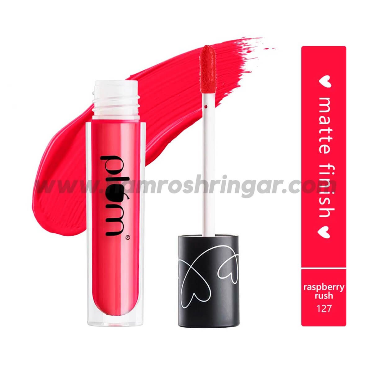 Plum | Matte in Heaven Liquid Lipstick Raspberry Rush 127 (Raspberry ...