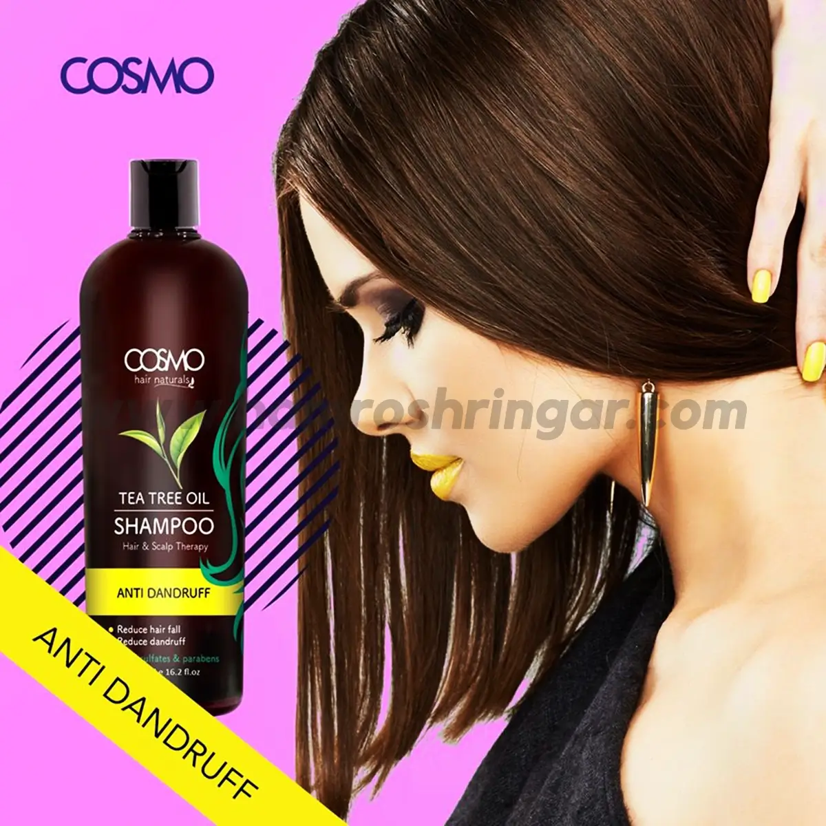 Cosmo Shampoo Tea Tree - 480 ml - Online Shopping in Nepal | Shringar ...