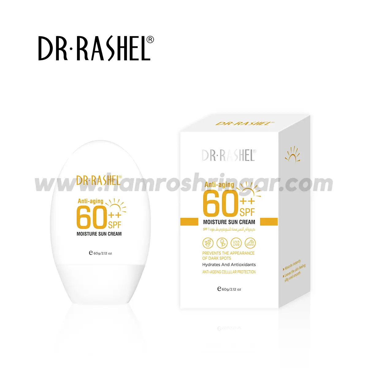 Dr. Rashel Anti-Ageing and Moisture Sun Cream (SPF 60++) – 60 g - Online Shopping in Nepal ...