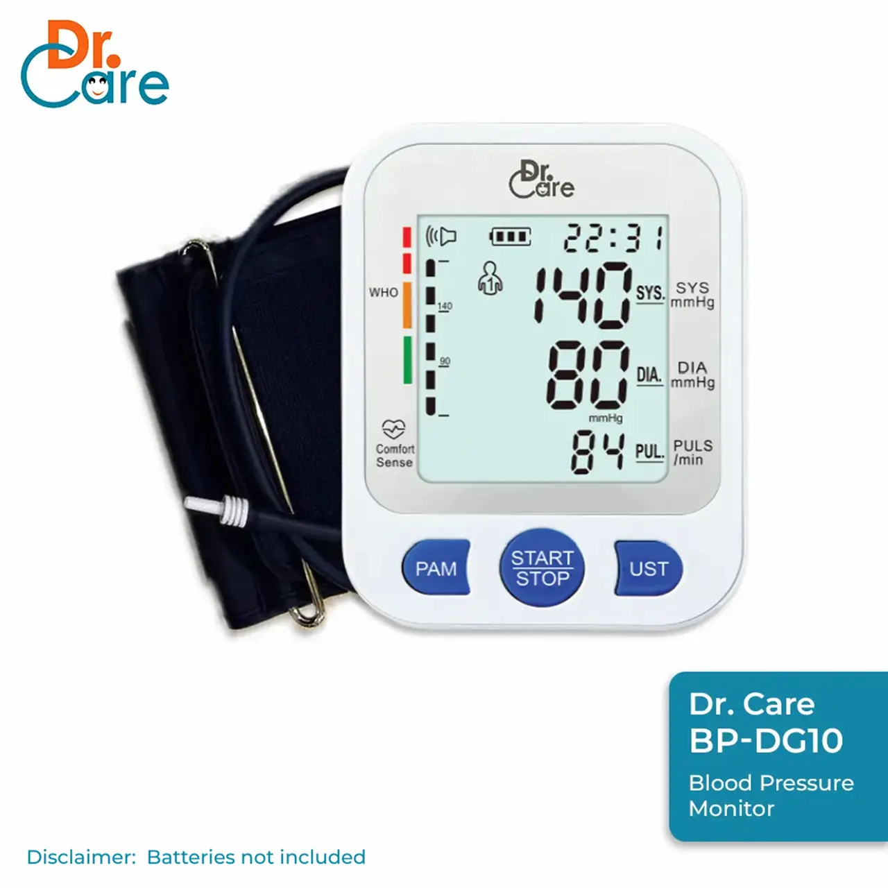 Dr. Care Digital Blood Pressure Monitor (BP-DG10) | Accurate Upper Arm ...